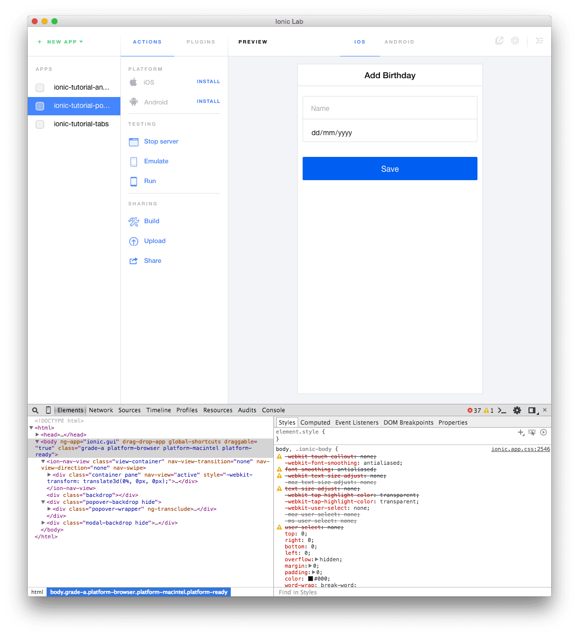 Gone Hybrid | Angular and Ionic tutorials